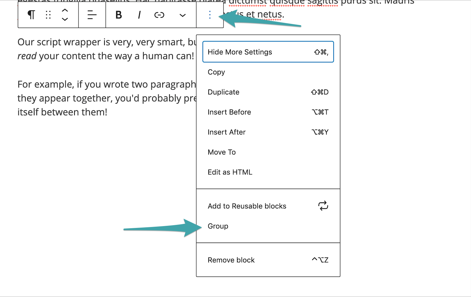 How to Manually Block Ads in your Content